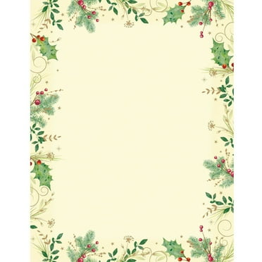 Great Papers Holiday Stationery Dancing Holly - Walmart.com