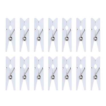 100 Pcs Transparent Picture Clips Photo Hanging Clips Mini Clothespins ...