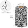 Christmas Cotton Baker's Twine, 656 Feet Black and White Twine,Gift ...