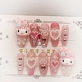 Hello Kitty False Nail Kawaii Sanrio Accessories Anime Y2k Kuromi