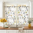Cartoon Astronauts Sheer Curtains 45 Inch Long 2 Panels, Cute Rockets ...
