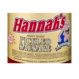 Hannah's Red Hot Pickled Sausages, 39 Count, 1 Gallon Jar, Ready to Eat ...