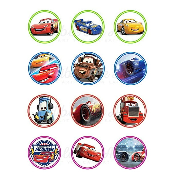 Lightning Mcqueen Cupcake Toppers Printable - Printable Word Searches