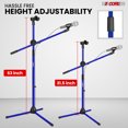 5 Core Mic Stand Floor Height Adjustable Tripod Microphone Stands w ...