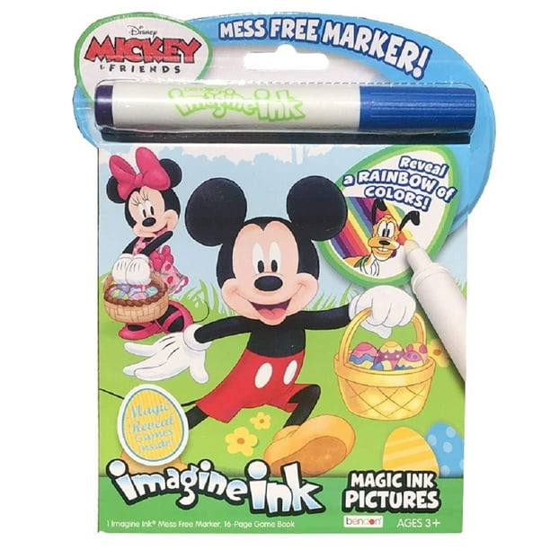 Mickey Mouse Imagine Ink Coloring Book w 16 Pages for Kids - Walmart.com