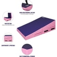 Matladin Incline Gymnastics Wedge Mat, Folding Gymnastics Mat for Kids ...
