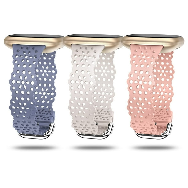 TOYOUTHS 3 Packs Compatible with Sense/Sense 2 Band/Versa 3/Versa 4 ...