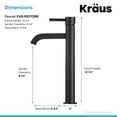 KRAUS Ramus Tall Vessel Bathroom Faucet, Oil Rubbed Bronze Finish ...