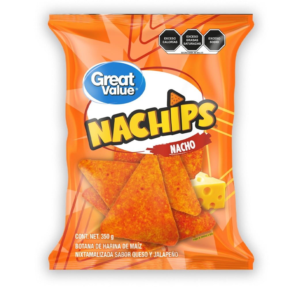 Totopo Nacho GV sabor queso y jalapeño 350 g | Walmart en línea