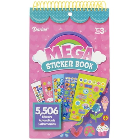 Mega Sticker Book 9.5"X6"-Girl 5,506/Pkg | Walmart Canada
