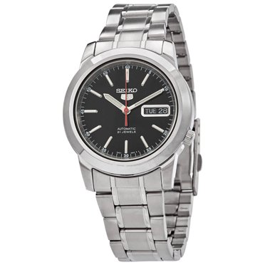 Seiko 5 Automatic Grey Dial Stainless Steel Men's Watch SNKL19 ...
