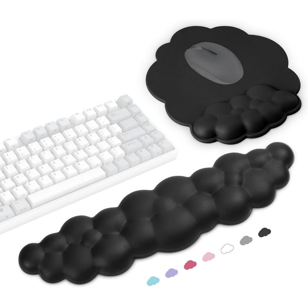 Black Cloud Wrist Rest for Keyboard and Mouse - Provide Extra Comfort ...