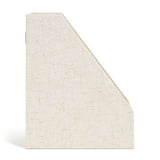 U Brands Linen Magazine File Holder, Beige Linen Finish, Beige, 1 Count ...