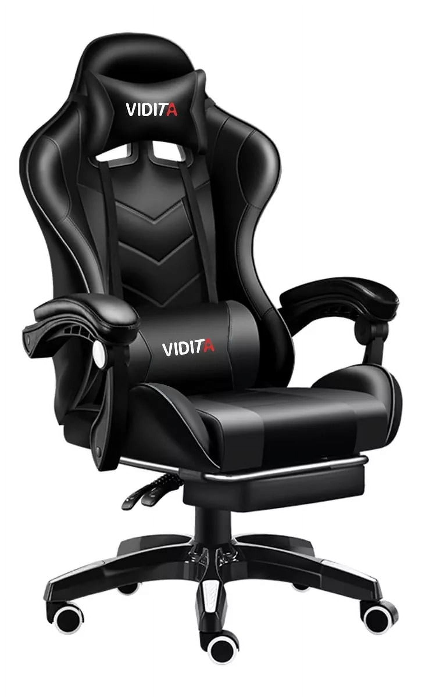 Silla Gamer Vidita GX2000 Vidita Vidita ergonómica negra con tapizado de poliuretano | Bodega ...