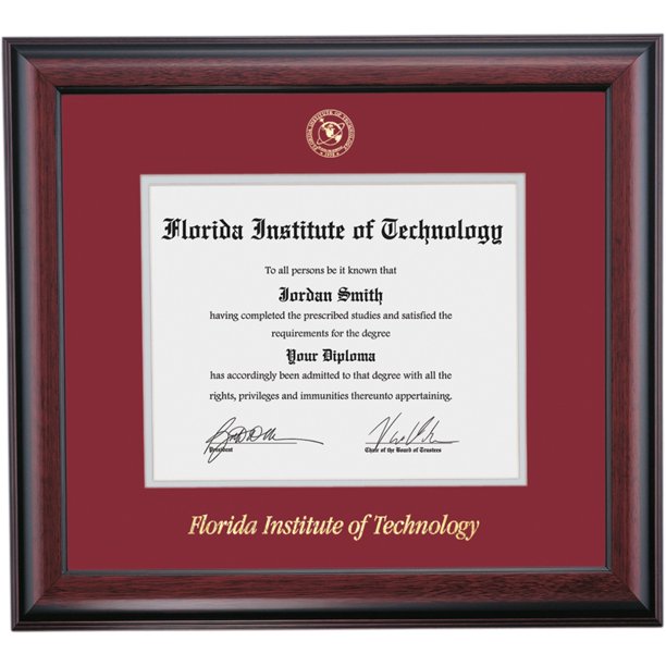 Dawn Diploma Frame for Florida Tech FIT, 16" x 18" Diploma Certificates ...
