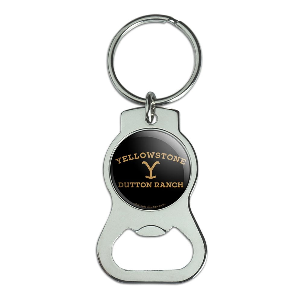Yellowstone TV Show Dutton Ranch Keychain with Bottle Cap Opener ...