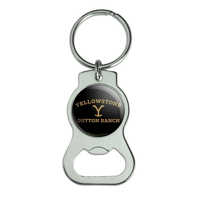 Yellowstone TV Show Dutton Ranch Keychain with Bottle Cap Opener ...