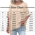 asdoklhq Womens Tops Plain Tshirt Loose Fit Blouse Women's Spring and ...