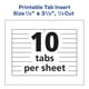 Avery Printable Tab Inserts for Hanging File Folders, 3-1/2" (11137 ...