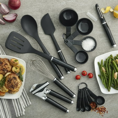 Kitchenaid 15-piece Tool and Gadget Set in Black - Walmart.com ...