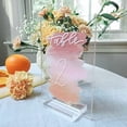 4" Clear Acrylic Stand | 4 Pack 3mm Slot Wedding Sign Holders, Perfect ...