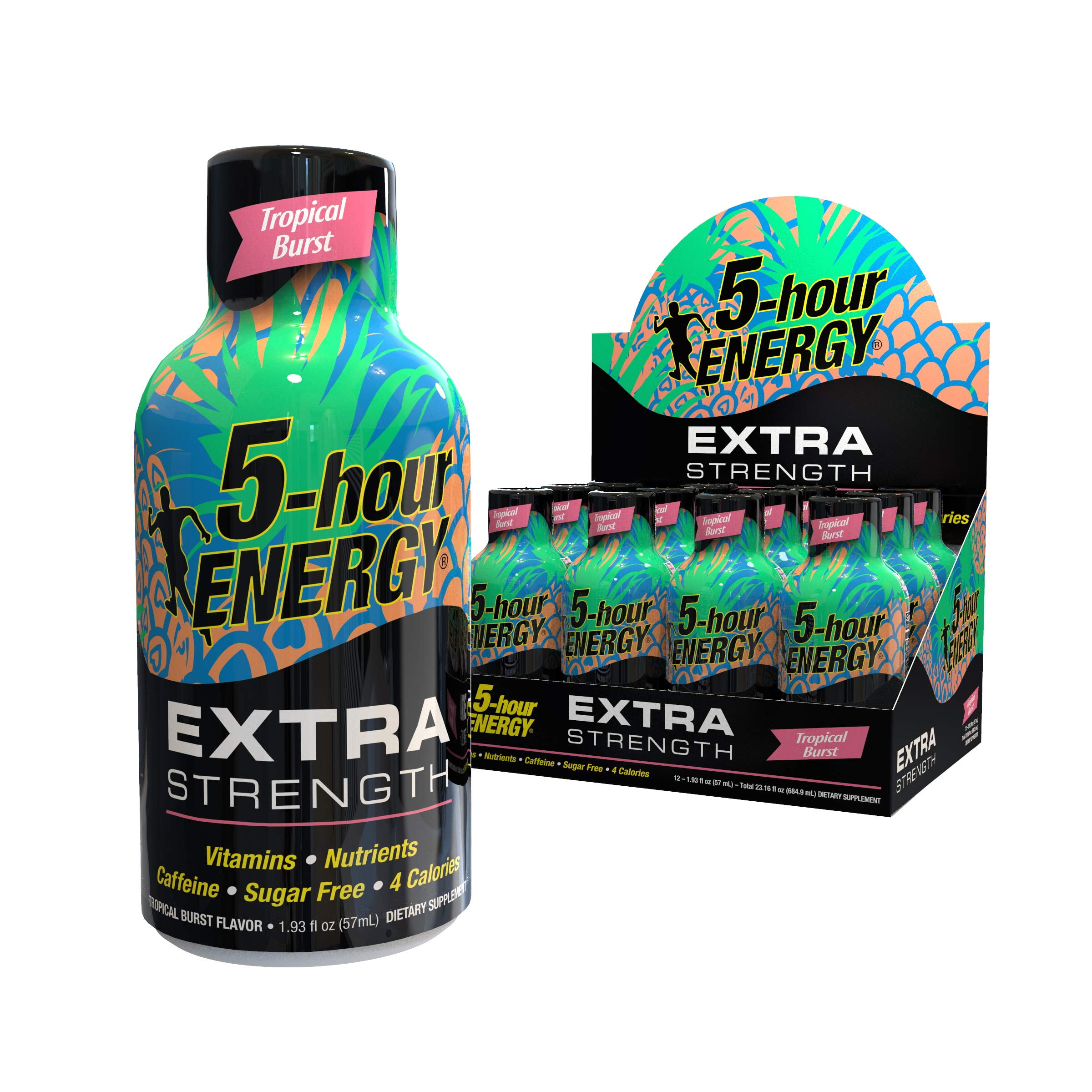 Energy Shot ENERGY Extra Strength Tropical, 5 horas, 57 ml x12 | Bodega ...