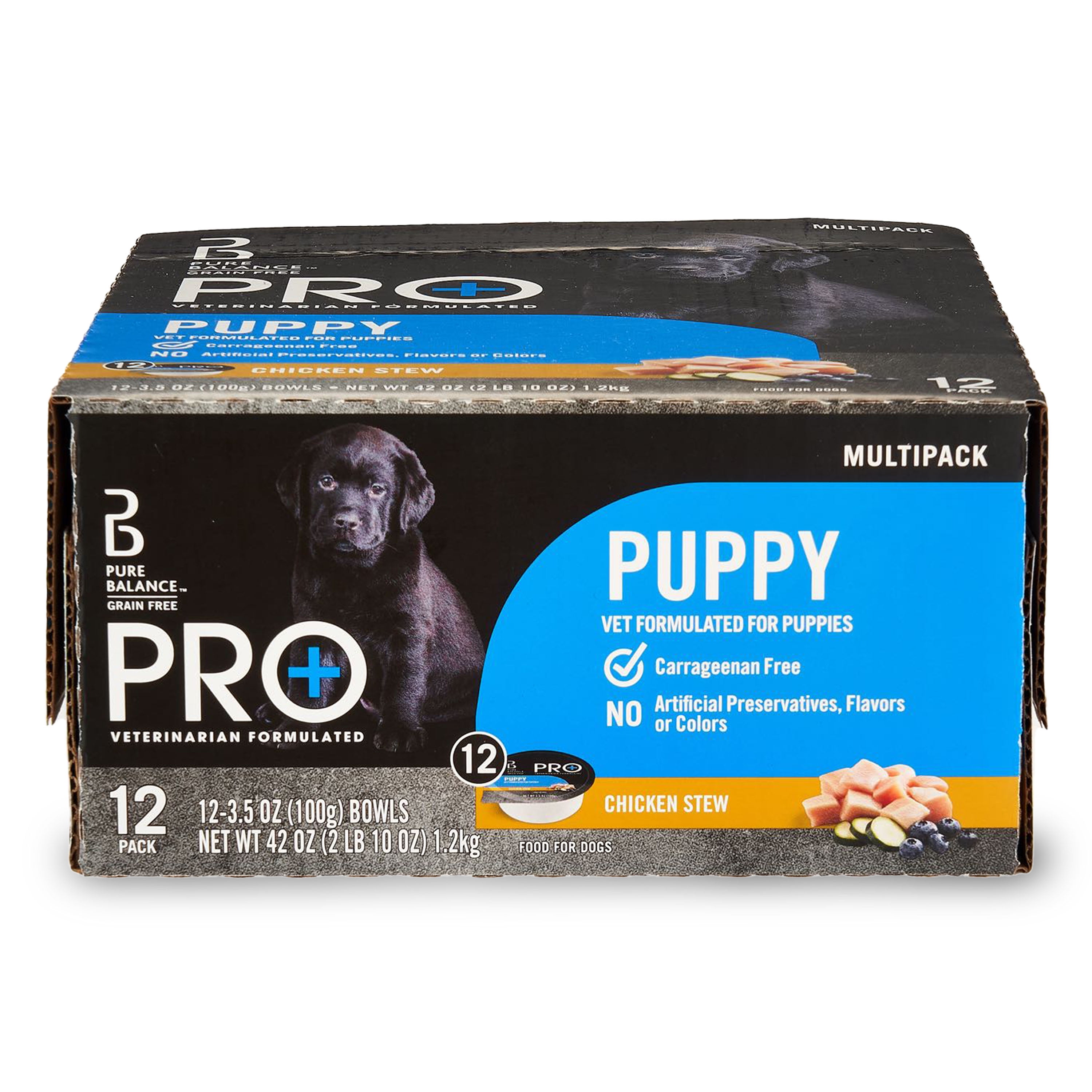 Pure Balance Pro+ 3.5oz 12ct MP - Puppy Wet Dog Food Variety Pack, 3.5 ...