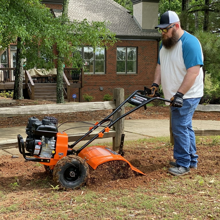 Yard Force 20 inch Rear Tine Tiller Briggs Stratton CR950 OHV 208cc gas engine forward and reverse self propelled drive