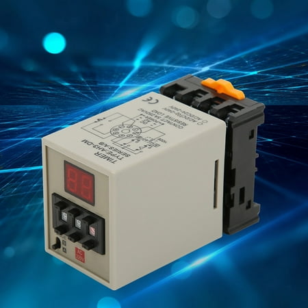 AH3-DM Timer Relay, With Base High Accuracy Dual Mode Delay Timer Relay, For Built-In Cmos Ic ...