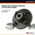 CE Smith - 13110 Trailer Hub Kit - 1” Spindle and 4 Studs x 4” Diameter ...