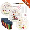 Embroidery Stitch Practice kit Embroidery kit for Beginners Hand Stitch ...