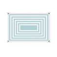 Blue Concentric Squares Sun Shade Sail 8'X10' Modern Abstract ...