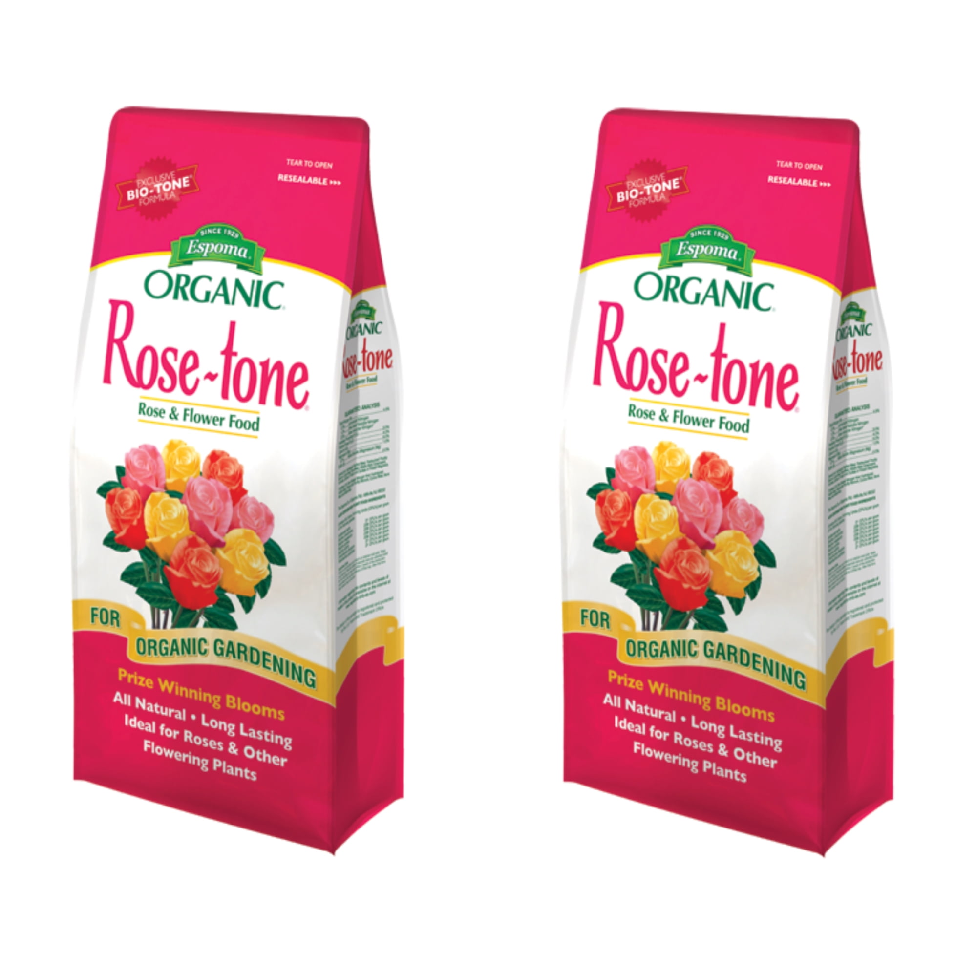Espoma Organic Rose-tone Rose & Flower Food, 18lb Bags, 2 Pack ...