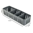 Simplify Slim Plastic Stackable Organizer Basket with Adjustable ...