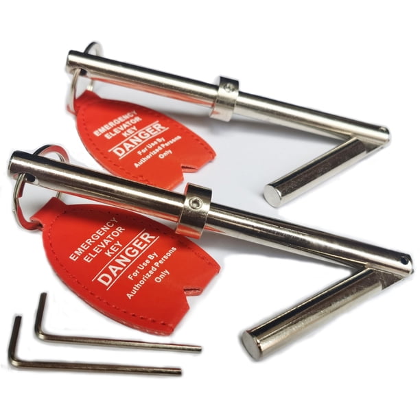 2 Pack Emergency Key Drop Key Heavy Duty Steel Solid Steel Universal ...