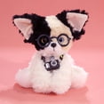 11.8in Cartoon Cat Plush Doll with Large Eyes and Big Ears, Soft ...