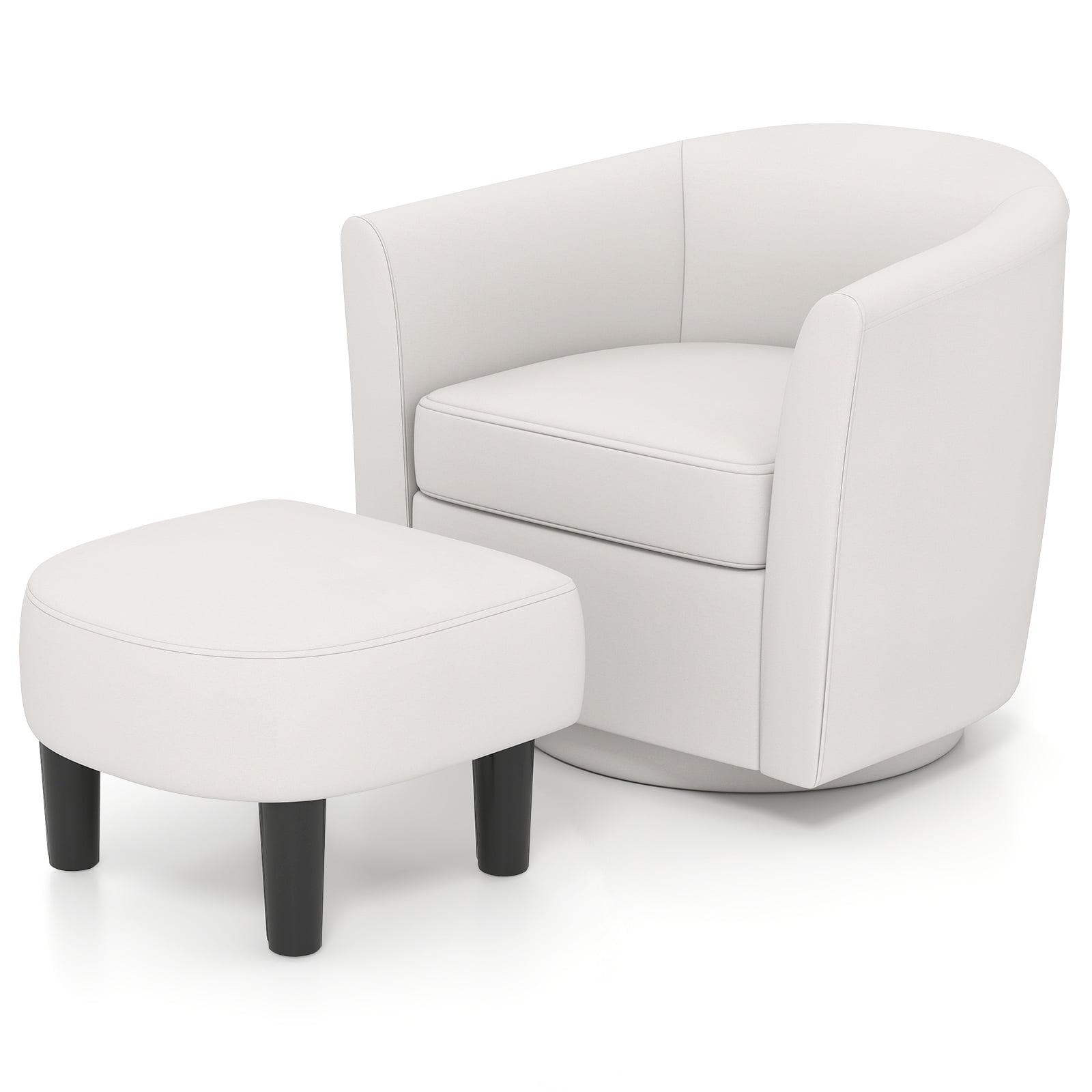 Click here for Giantex Swivel Accent Chair W/Ottoman  Modern Barr... prices