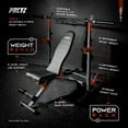 PRCTZ Two-Piece Olympic Weight Bench with Squat Rack, Foldable FID ...