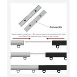 GXCZ Embedded Invisible Curtain Track Room Divider Curtain Rods ...