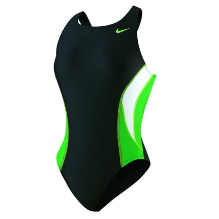 NIKE Swim Team Color Block Power Back Tank,Green,24 | Walmart Canada