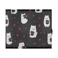Cat Drinking Water Pattern Door Curtain Sheer Privacy Light Filtering ...