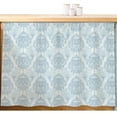 Blue Ethnic Small Cabinet Curtains 11"W x 13"L, Vintage Country ...