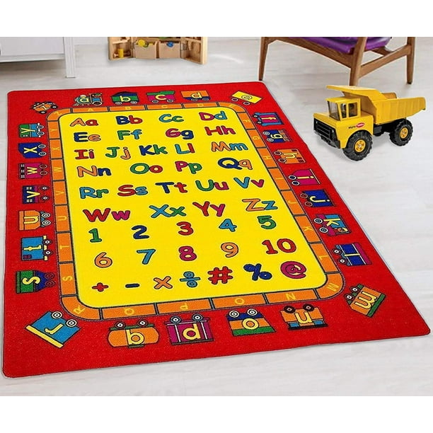 HR-Kids Rugs Letters/Numbers/Math Symbols-Boys/Girls/Children/Toddler ...