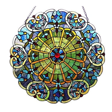 Louis Comfort Tiffany Four Seasons Set Mosaic Stained Glass Art With ...