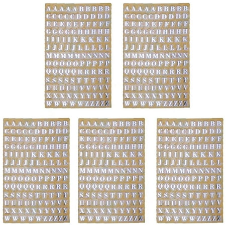 Epoxy Filling Sticker,5Pcs 3mm Alphabet Letters Chunky Glitter Epoxy ...