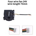 3D Printer Part Hotend Part Upgraded Double Bearing Cooling Fan 40MM ...