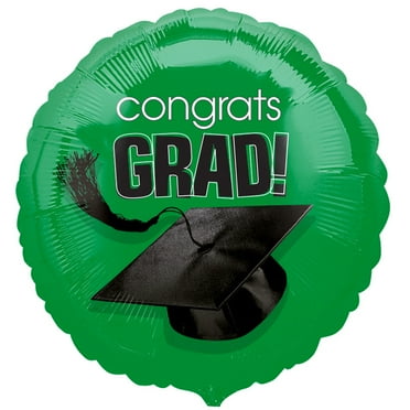 Anagram Congrats Grad Cap School Colors Cluster SuperShape 31in Foil ...