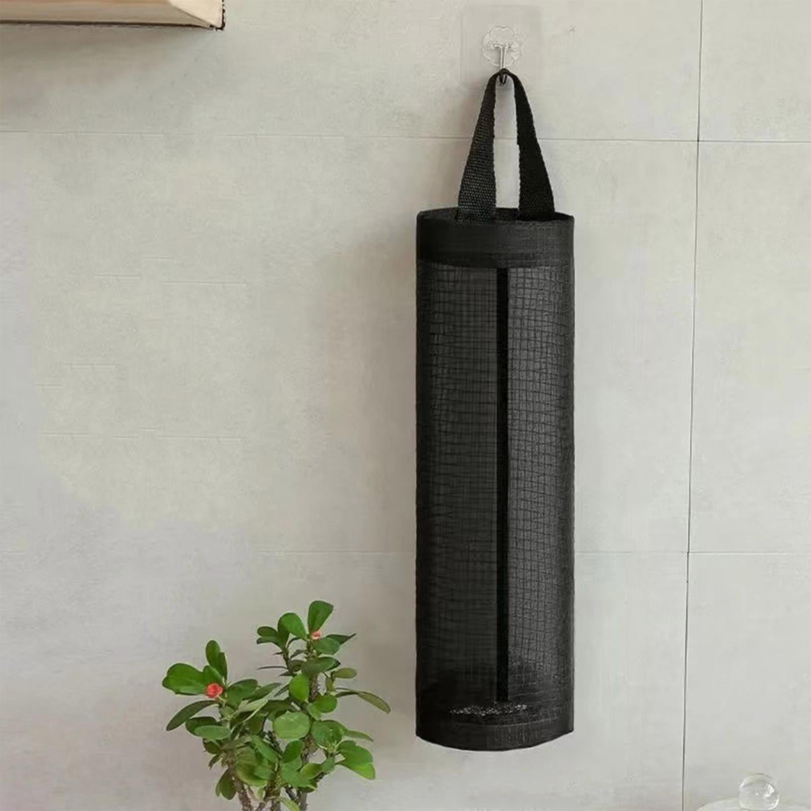 Bag Dispenser Bracket Hanging Foldable Mesh Garbage Bag Organizer ...