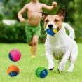 Dog Chew Toy Ball, Tough Non Bite Resistant, 1 Pack Blue and Yellow ...