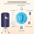 Uten Compact Ventless Clothes Dryer, Portable Foldable Drying Machine ...